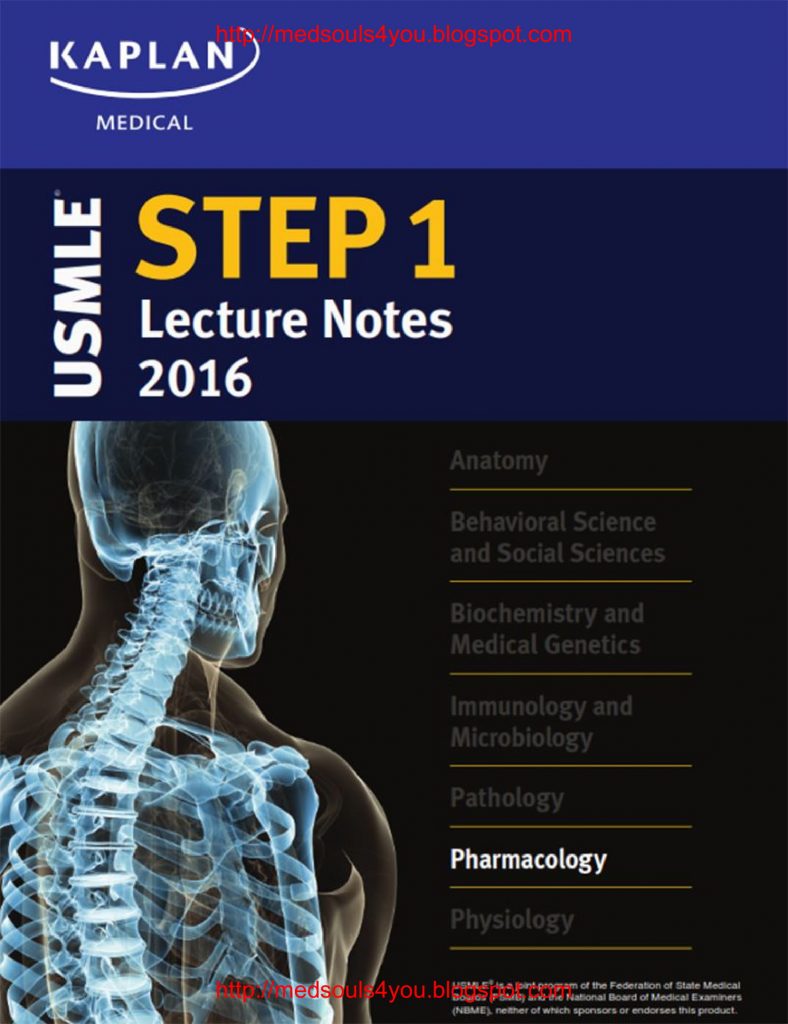 USMLE Step 1 Lecture Notes 2016 - Clinical Pharmacy Club
